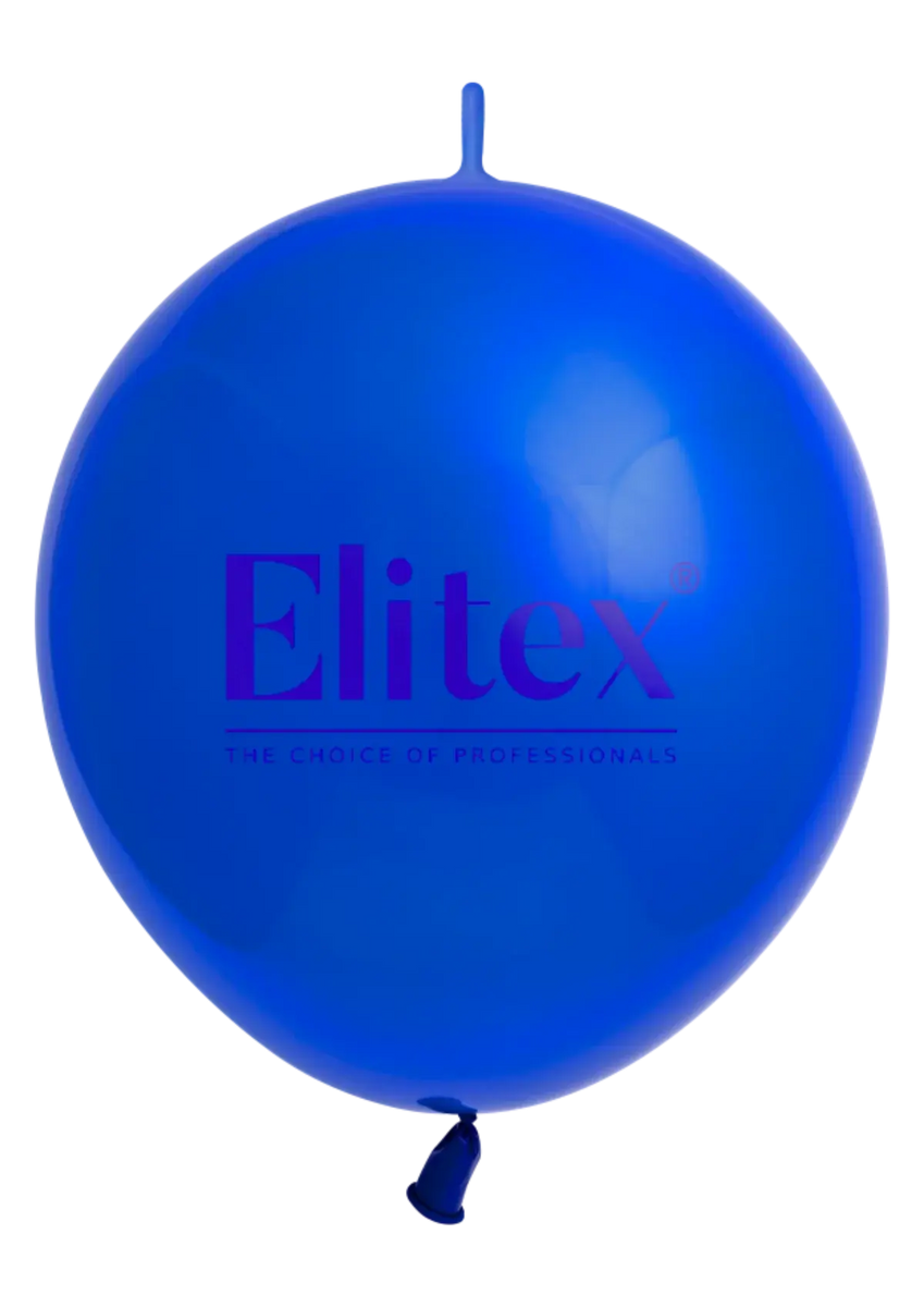 Elitex 12" Dark Royal Blue Link Latex Balloon 100ct – A. L. Party Balloons