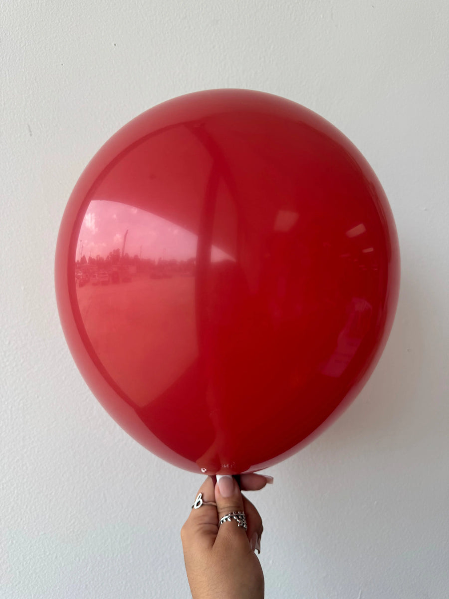 Kalisan Latex Standard Deep Red - 5", 100 Pieces – A. L. Party Balloons