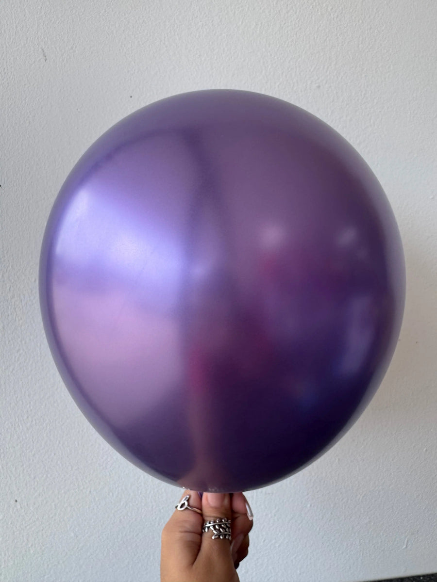 Kalisan Latex Mirror Violet - 18", 25 Pieces - A. L. Party Balloons