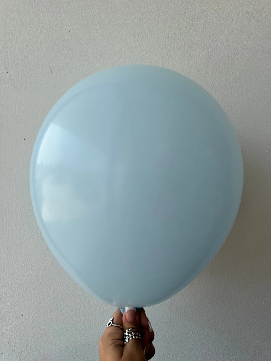 Kalisan Latex Macaron Baby Blue - 18", 25 Pieces – A. L. Party Balloons