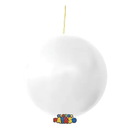 Globos Payaso Punch Ball Balloon Pastel White 3ct – A. L. Party Balloons