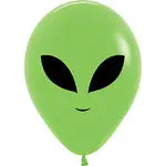 Sempertex 5" Key Lime Alien Head Balloon 100/pk, Key Lime Alien Head ...