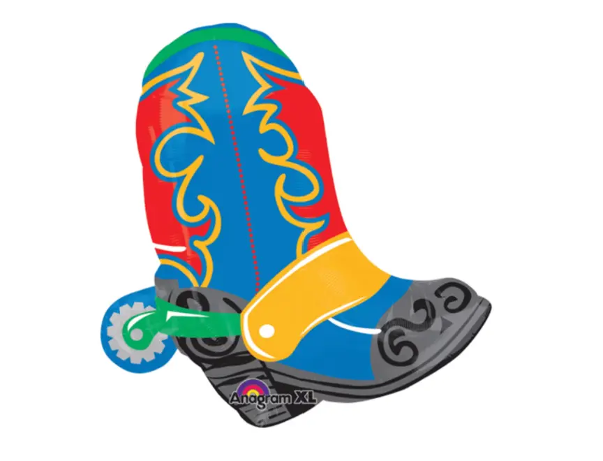 24" SuperShape Wild Western Boot Balloon – A. L. Party Balloons