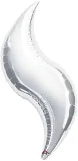 Curve Foil Balloon 36" (Choose your color) – A. L. Party Balloons