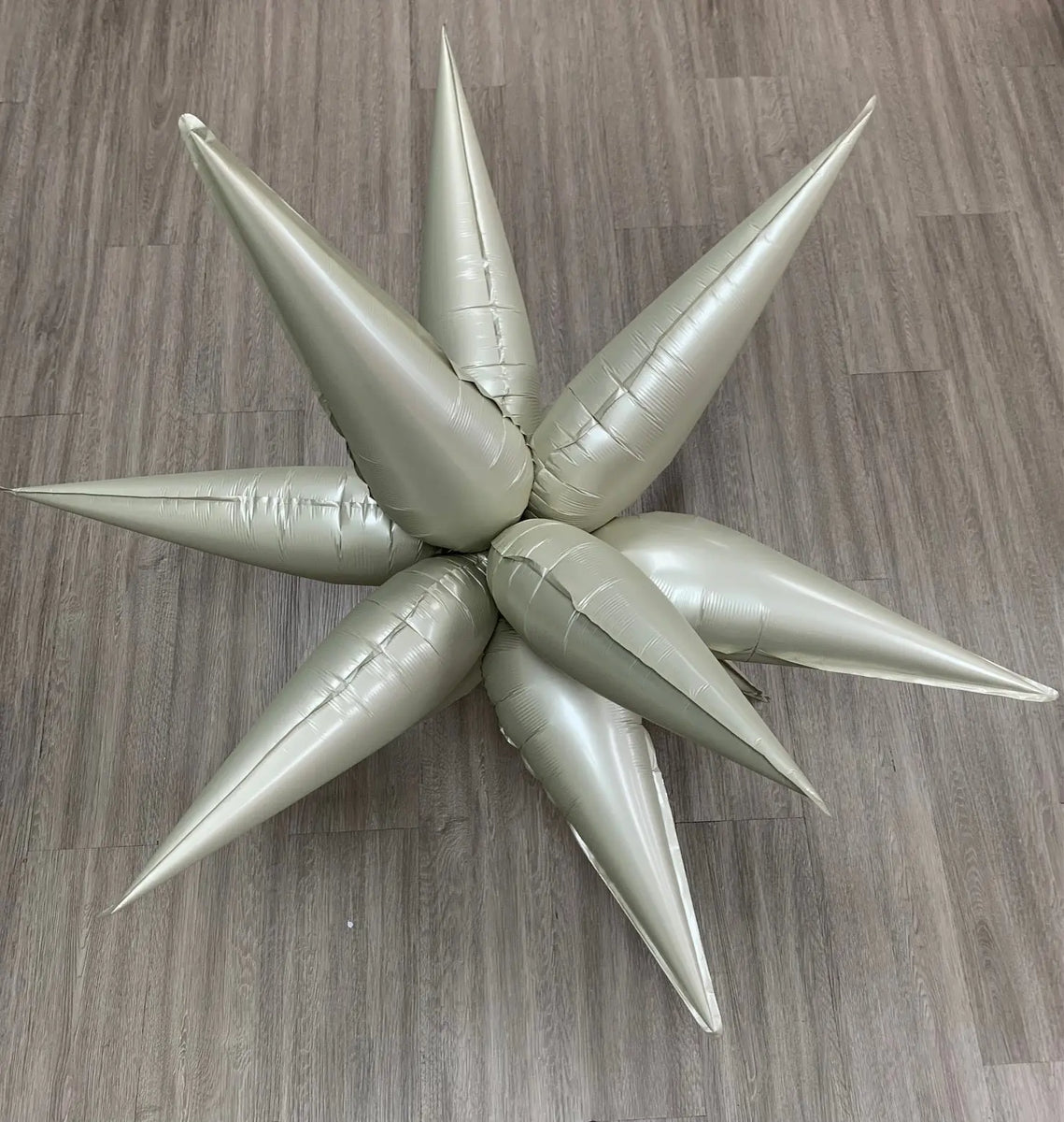 40" Milky White Big Explosion Star balloons, Foil Balloon, 12 points ...