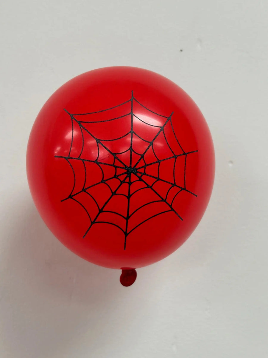 Elitex 6" Red Spider Web Printed Latex Balloon 10ct – A. L. Party Balloons