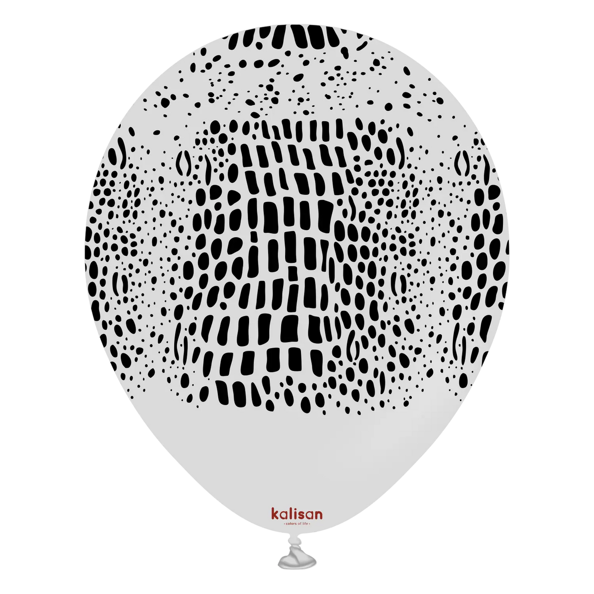 Kalisan 12" Safari Crocodile Printed Retro Smoke Latex Balloon, 25 pie ...