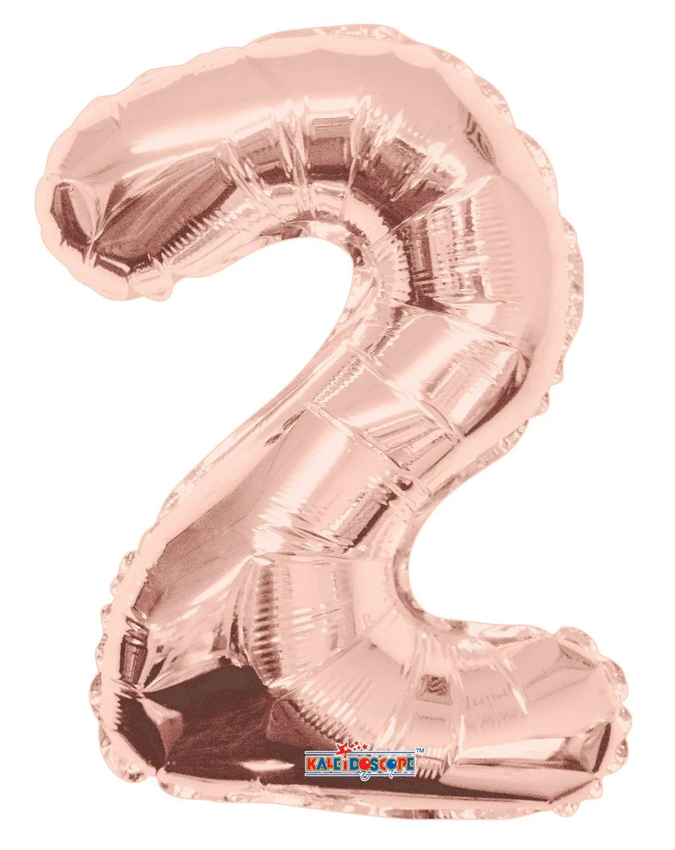 14" SC Number 2 Rose Gold Shape - Single Pack – A. L. Party Balloons